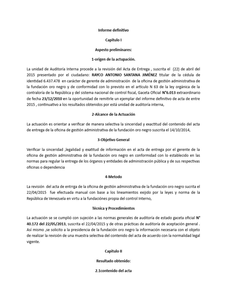 Informe 2020 | PDF | Auditoría | Presupuesto