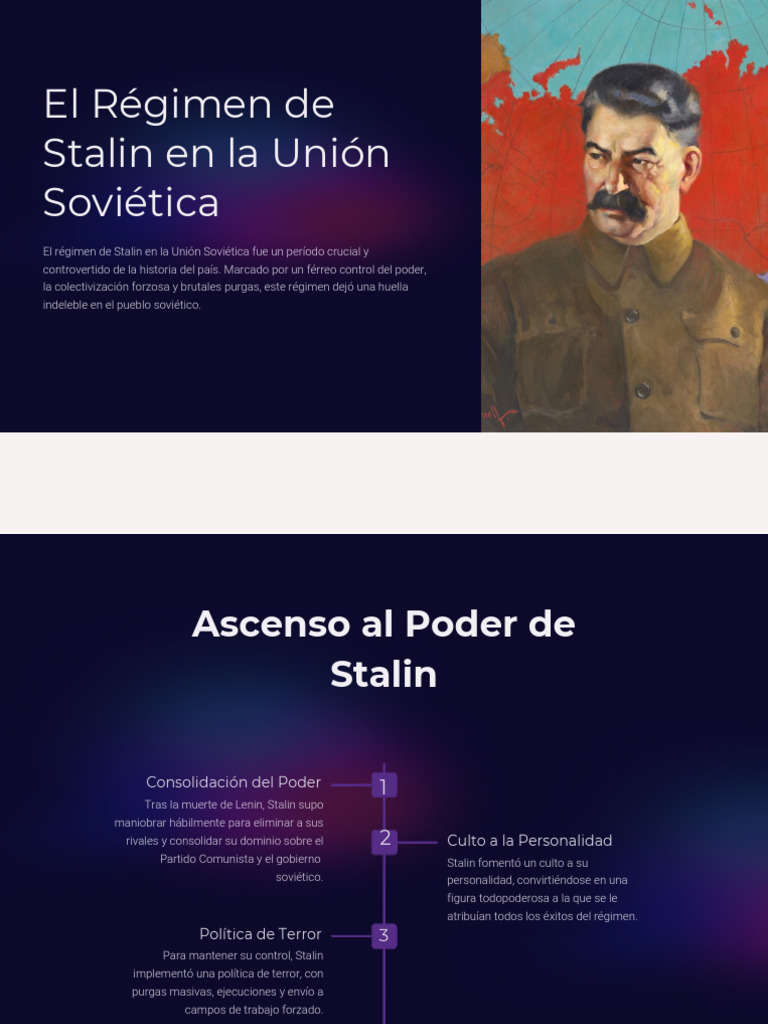 El Régimen de Stalin en la URSS | PDF | Joseph Stalin | Unión Soviética