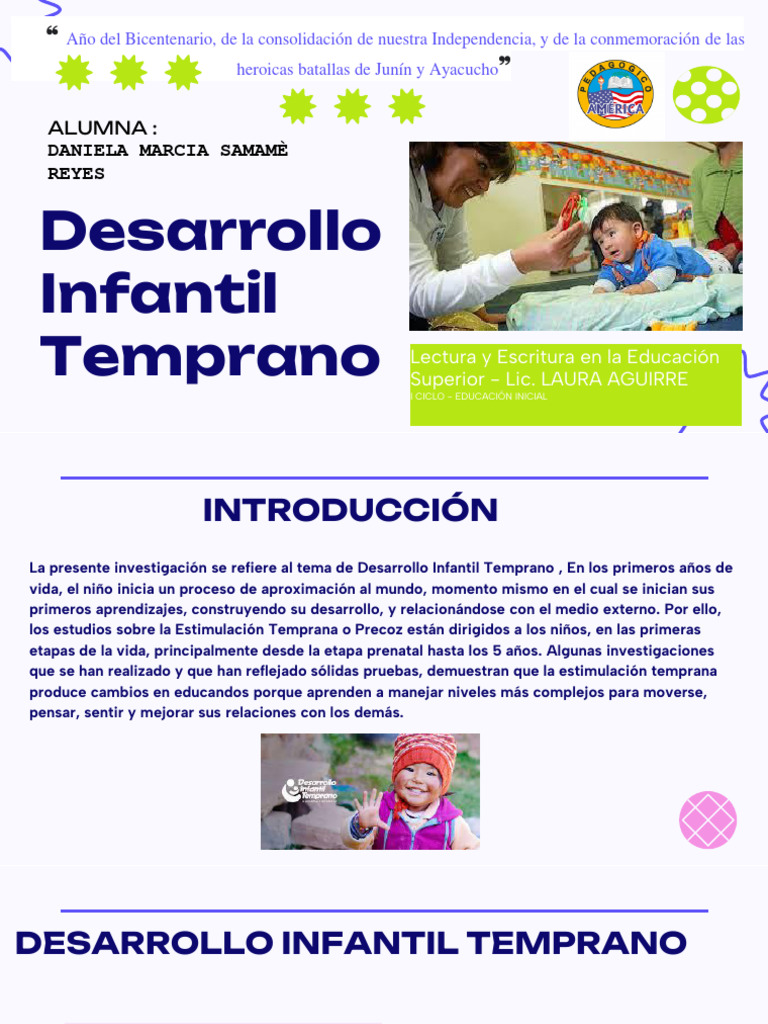 Desarollo Infantil Temprano | PDF | Adultos | Desarrollo infantil