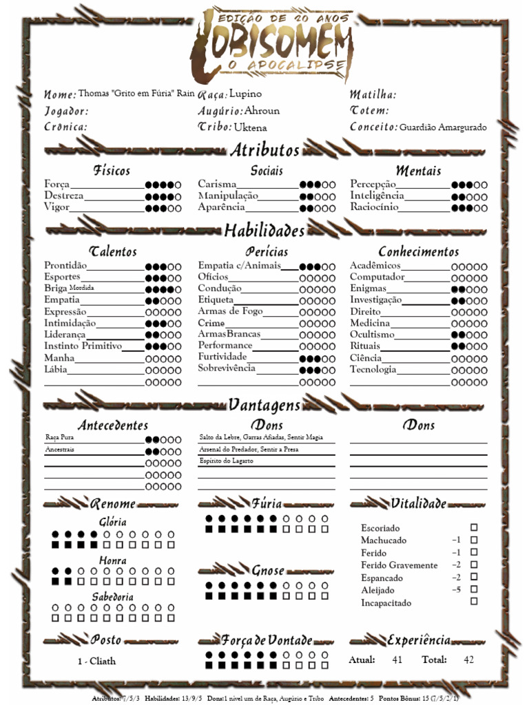 Grito em Fúria (Crônica Garou) | PDF