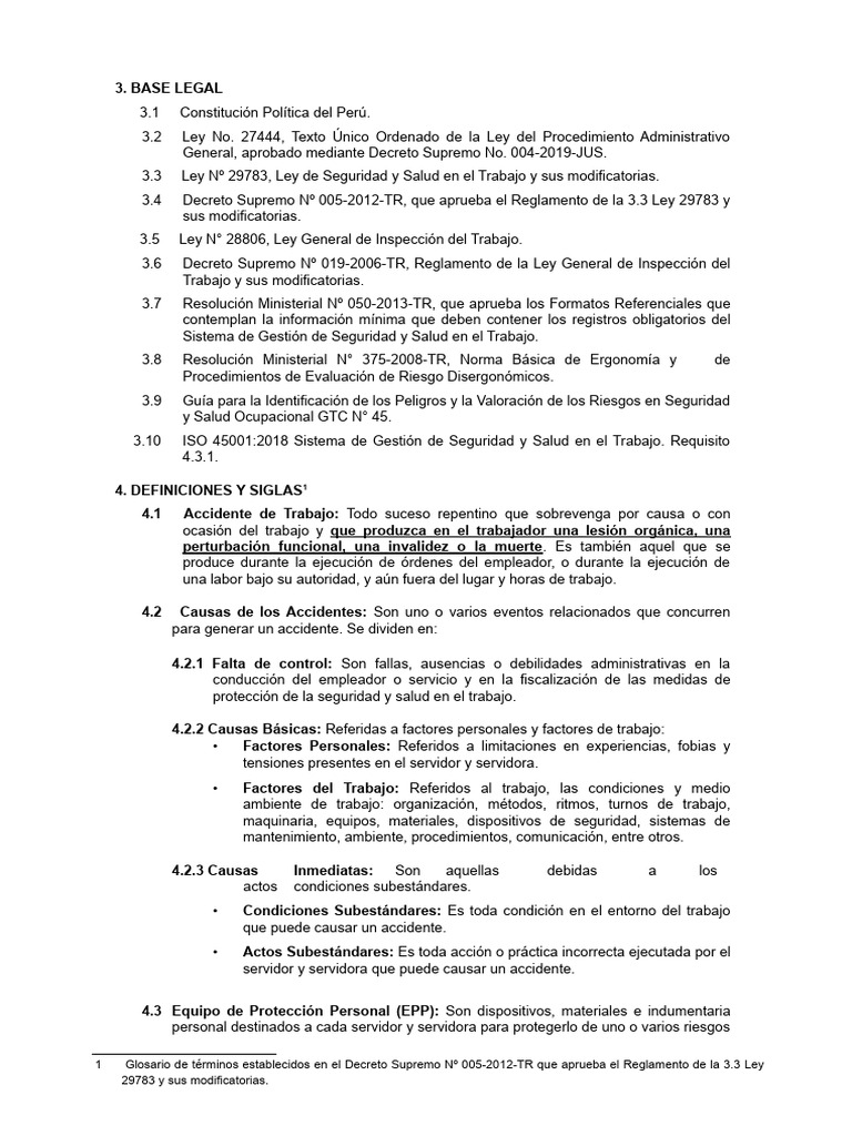 Procedimiento EPPs | PDF