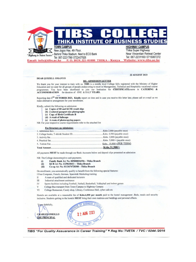 Tibs College | PDF
