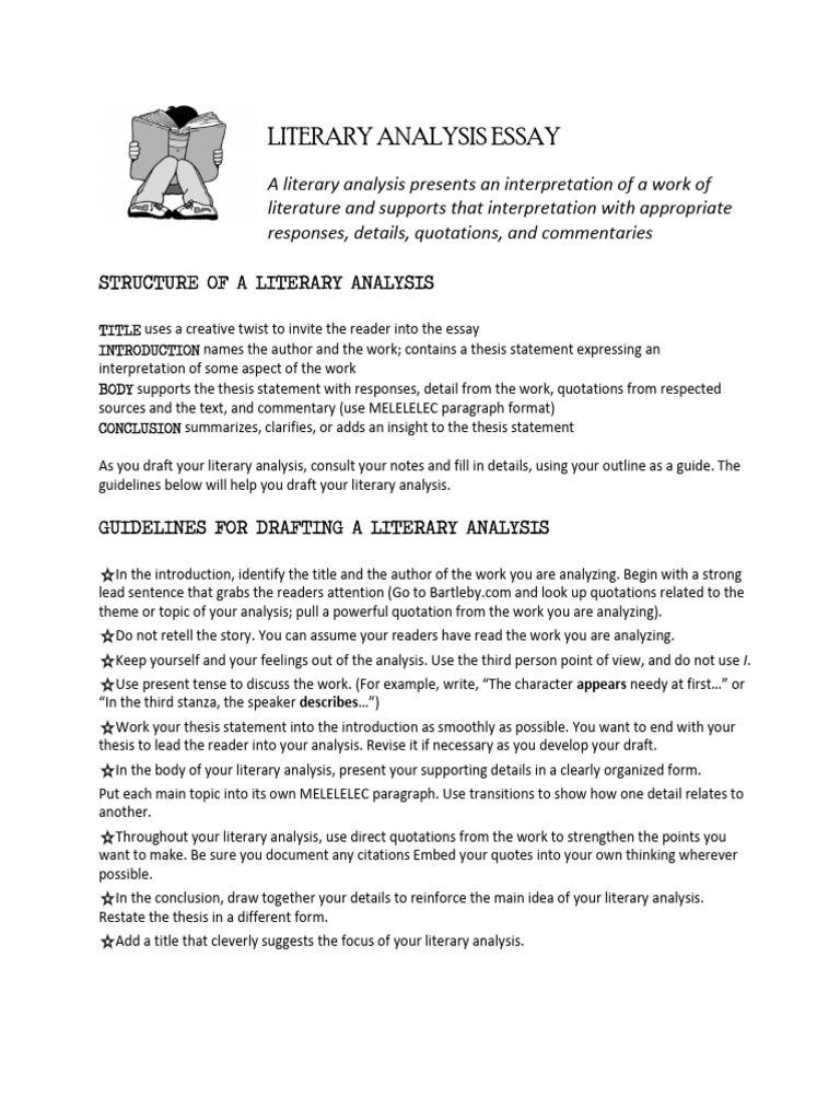 Literary Analysis Essay | PDF | Essays | Paragraph