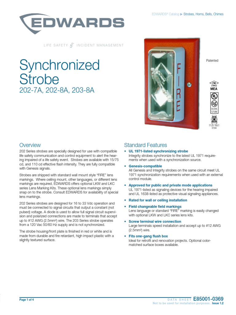 E85001-0369 - 202 Synchronized Strobe | PDF | Power Supply | Root Mean ...