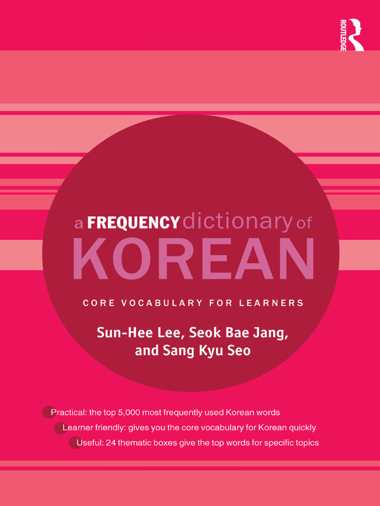Korean Frequency Dictionary | Download Free PDF | Noun | Part Of Speech
