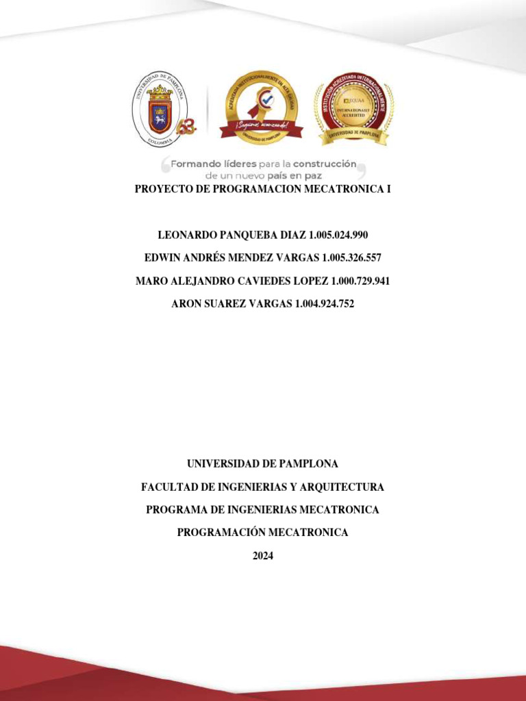 Proyecto Programacion | PDF | Ingenieria Eléctrica | Electrónica