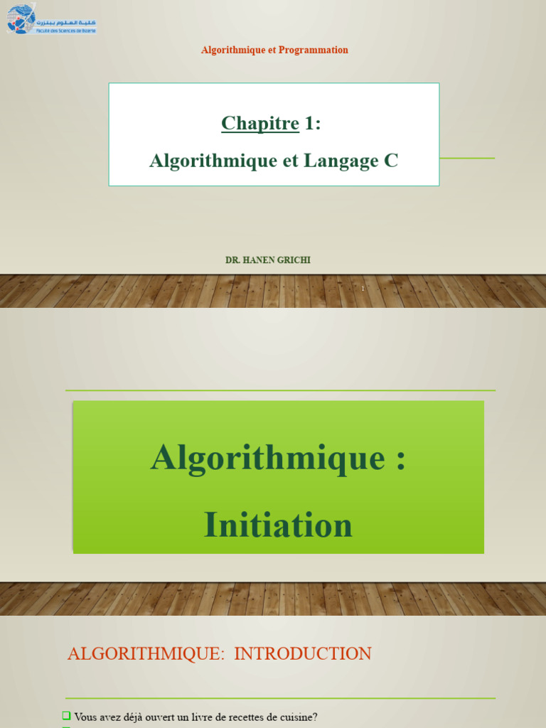 Chapitre 1 Algo Et C | PDF | C (Langage de programmation) | Programmation