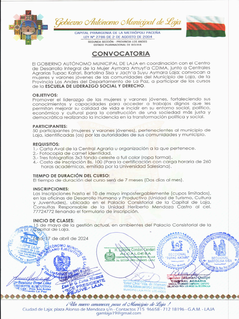 Conv Cdima - 15 Mayo | PDF