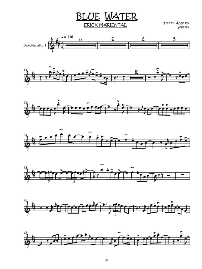 Blue - Water Sax 1 | PDF
