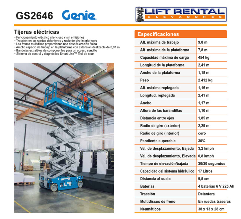 Ficha Genie GS2646 | PDF
