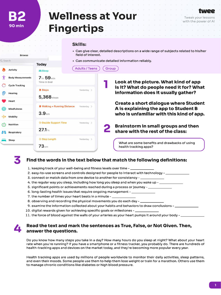 Wellness at Your Fingertips b2 | PDF