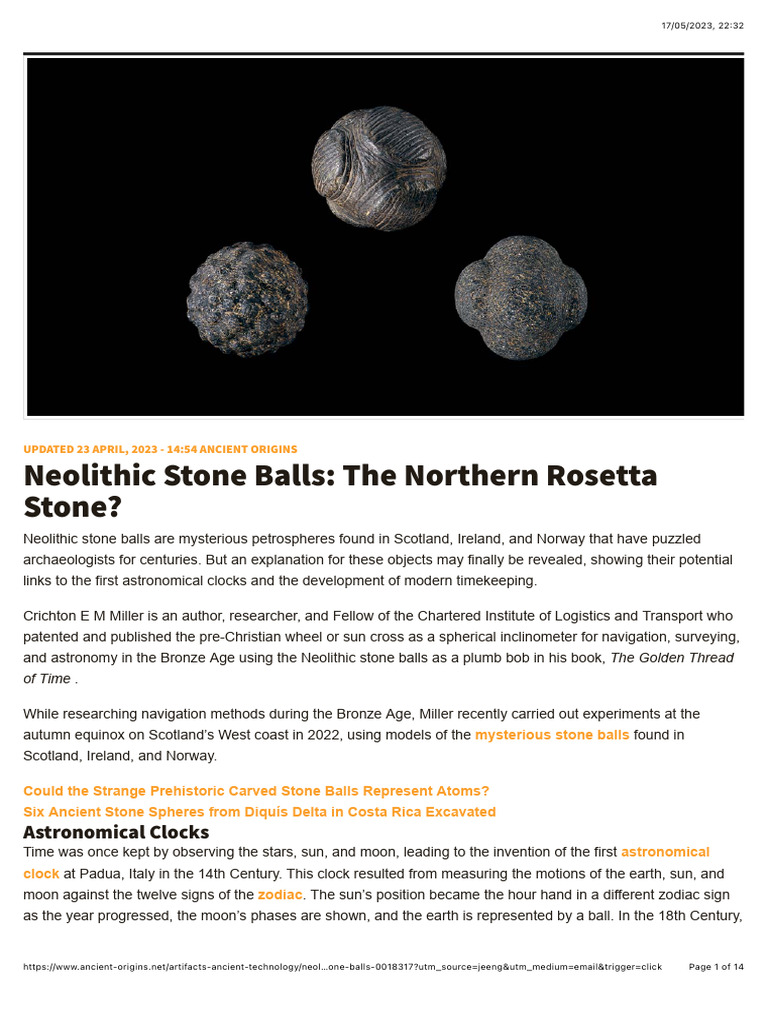 Neolithic Stone Balls: The Northern Rosetta Stone? - Ancient Origins ...
