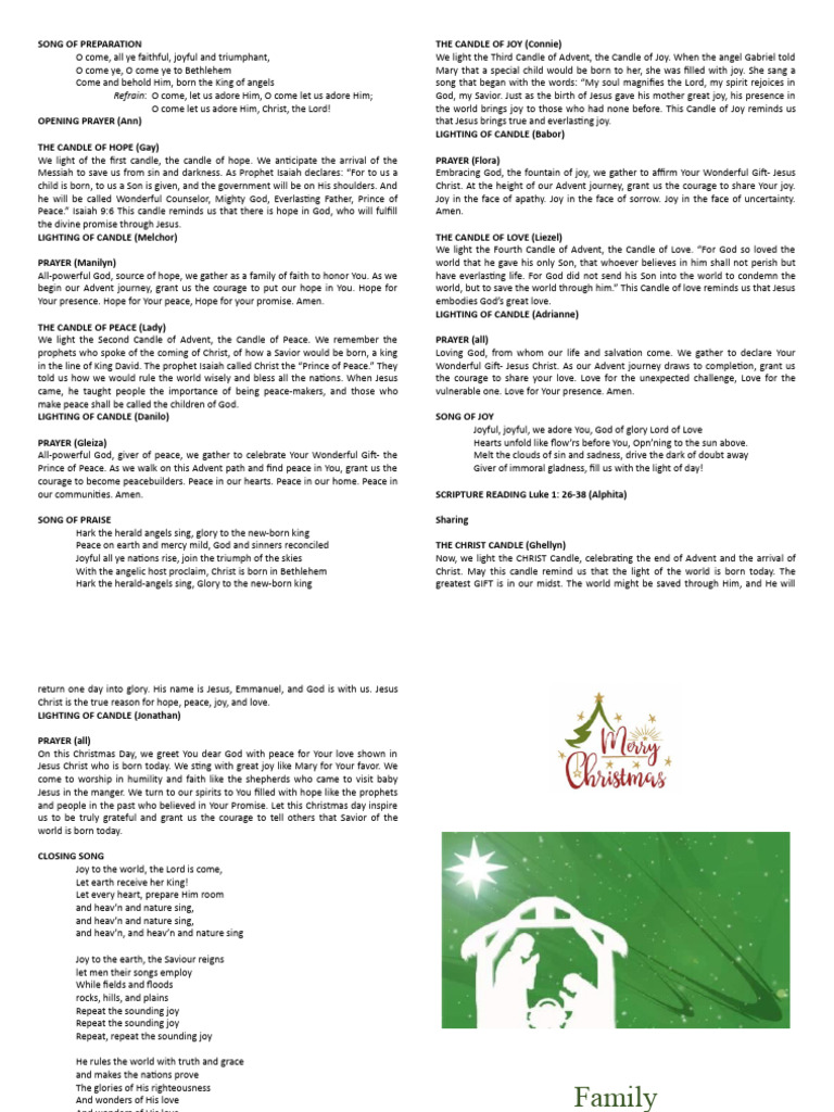 Advent Chem | PDF | Jesus | Advent