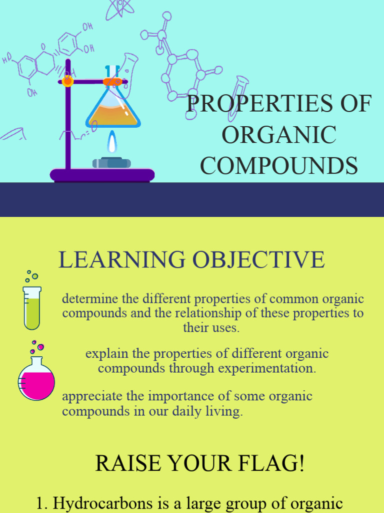 Properties of Organic Compounds Explained | PDF | Alkane | Liquids