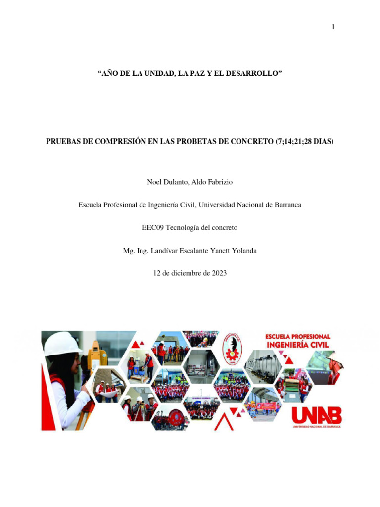 Ultimo Informe de Tecnologia de Concreto | PDF | Hormigón | Cemento