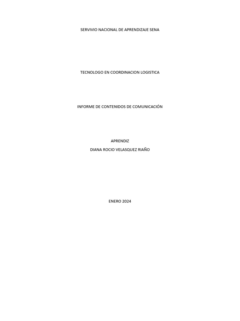 Infome de Contenidos de Comunicacion | PDF | Comportamiento | Comunicación Infome de Contenidos de Comunicacion | PDF | Comportamiento | Comunicación
