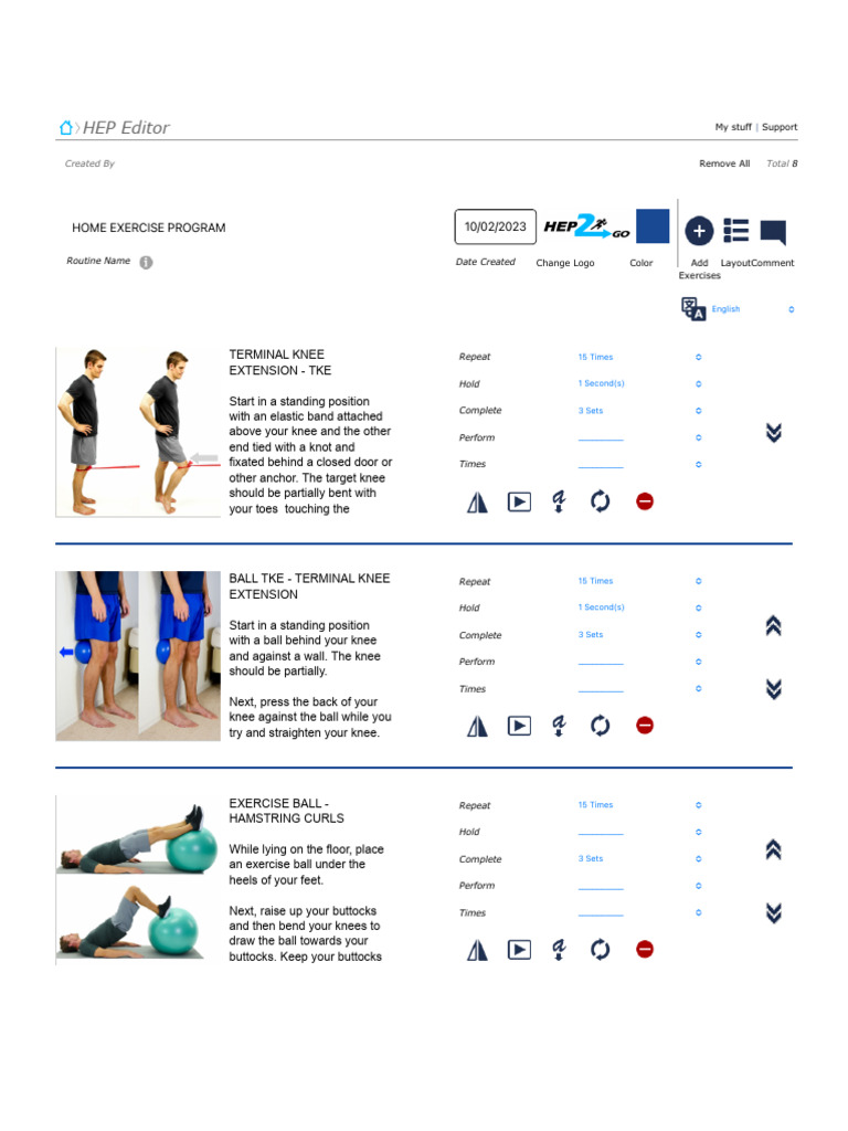 HEP Editor: Support | PDF | Anatomical Terms Of Motion | Knee