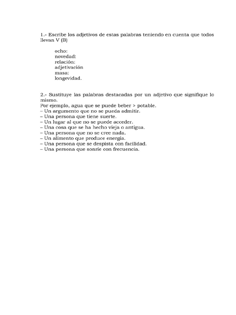 ADJETIVOS 090124 | PDF