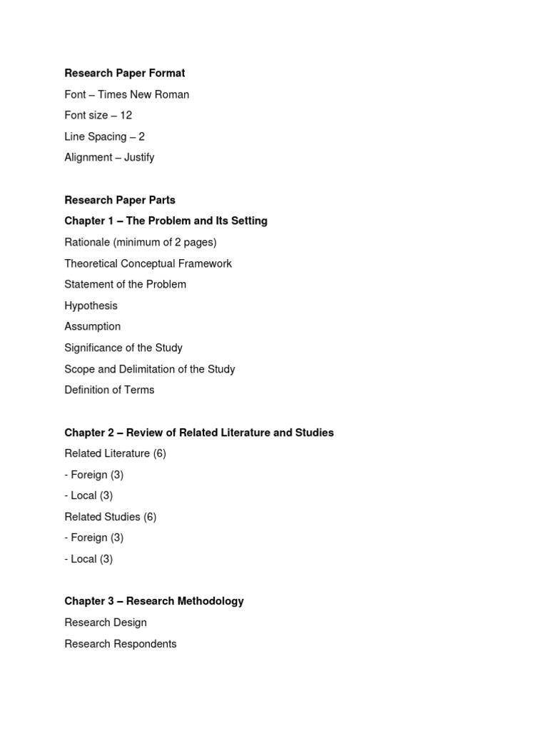 Research Paper Guidelines | PDF Research Paper Guidelines | PDF