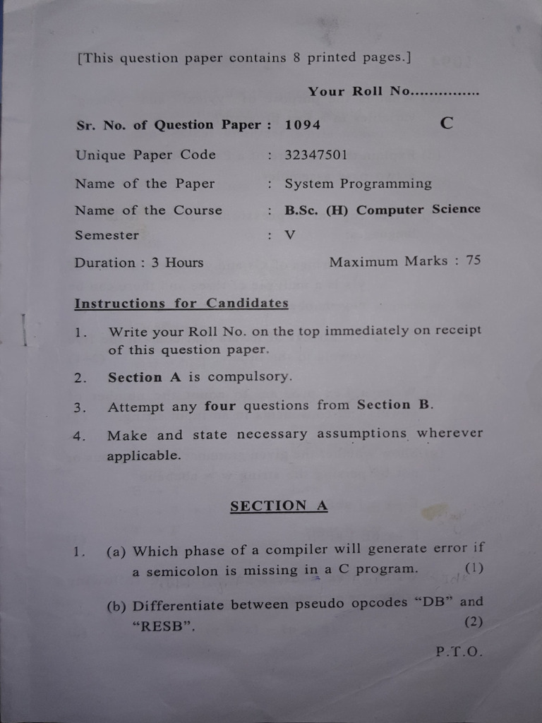 System Programming 2022 | PDF | Syntax | Formalism (Deductive)