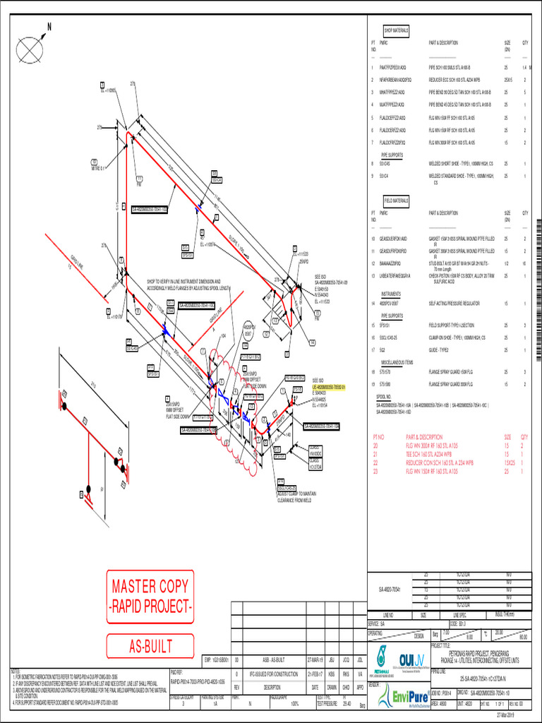 RAPID Project Piping Isometric Details | PDF | Pipe (Fluid Conveyance ...