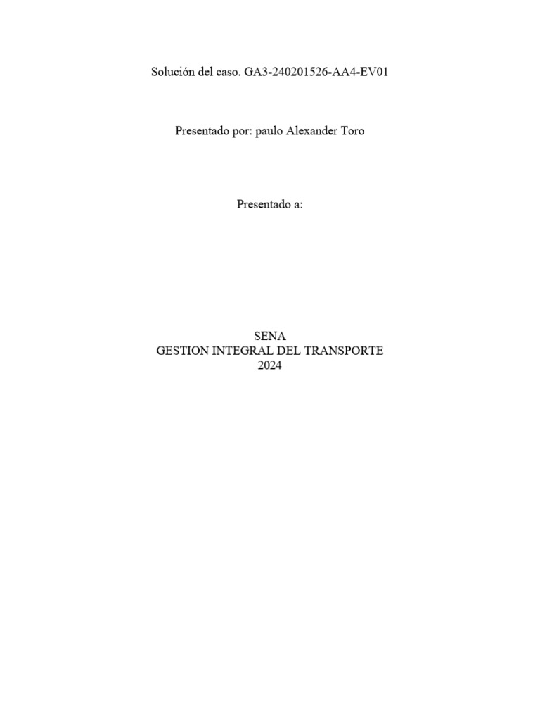Solución Del Caso. GA3-240201526-AA4-EV01 | PDF | Colombia