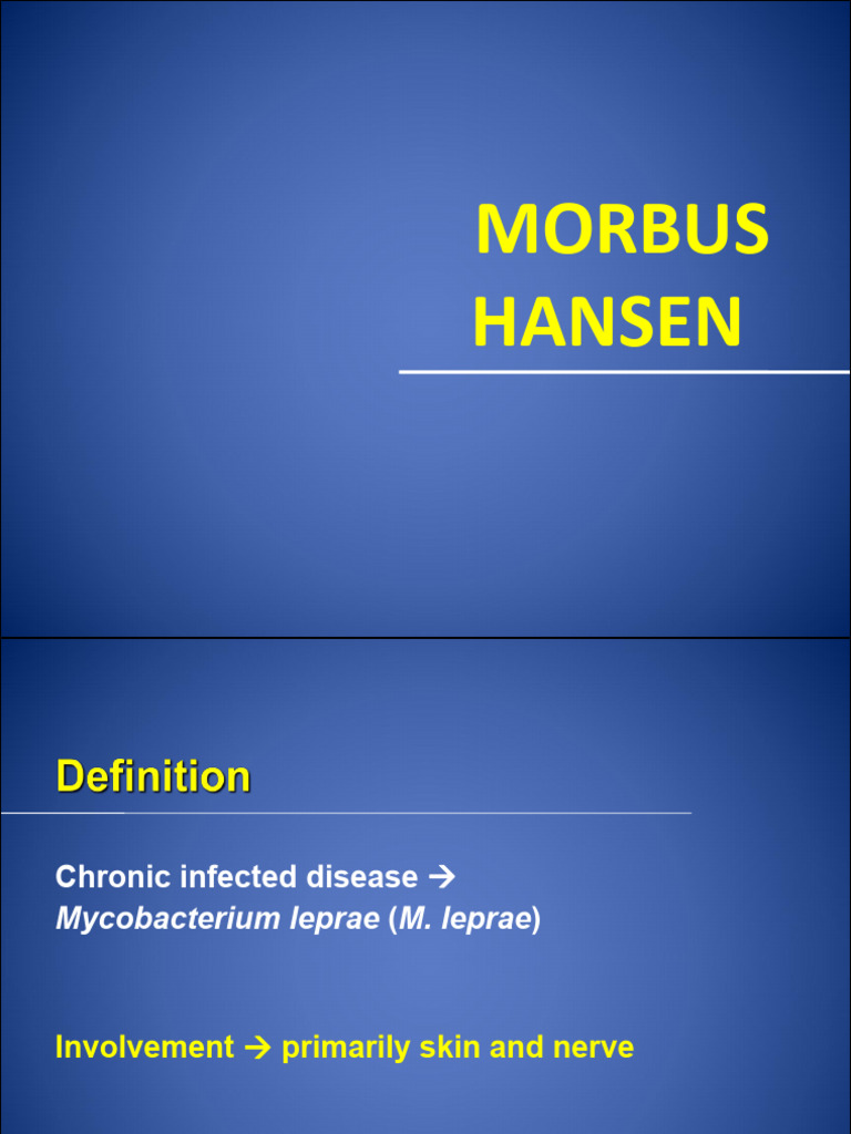 Morbus Hansen | PDF | Leprosy | Causes Of Death