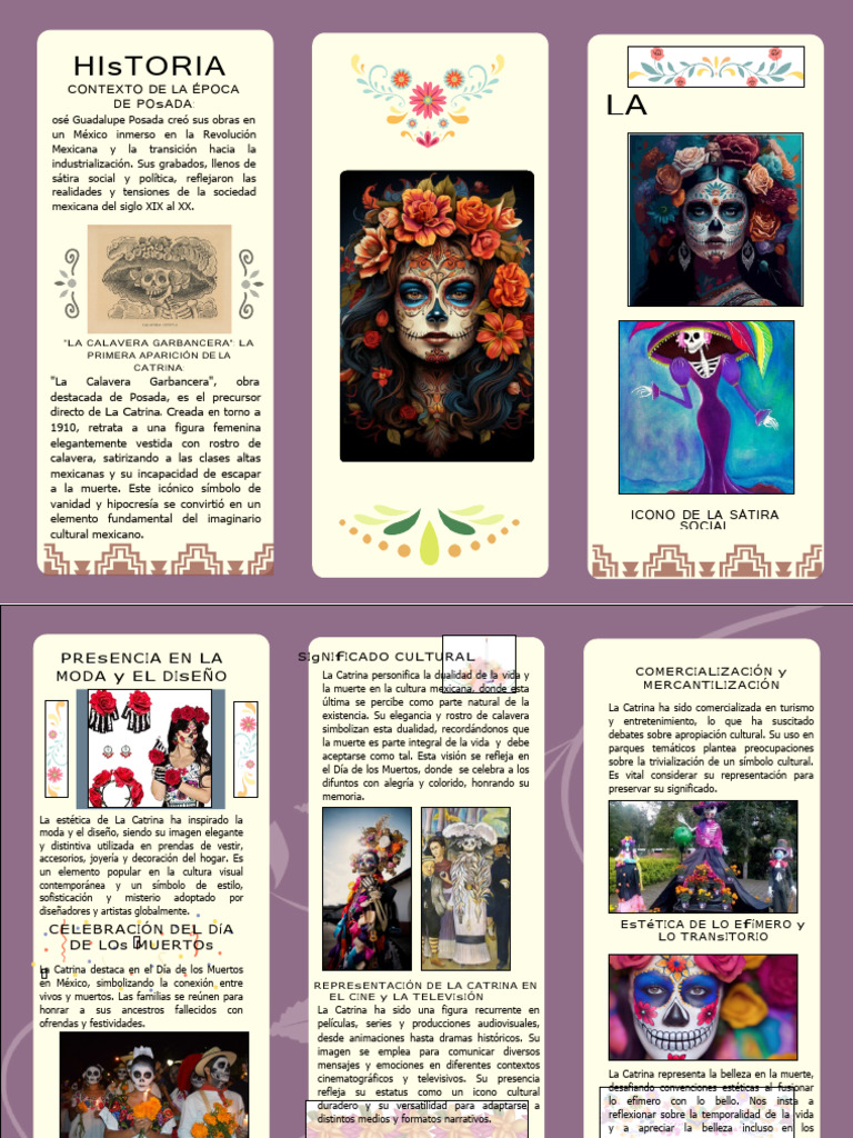 Significado y Orígenes de La Catrina | PDF | Las artes