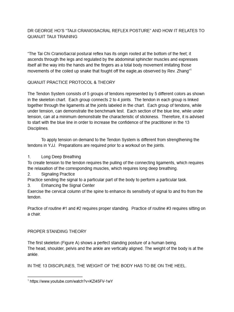 DR George Ho's "Taiji Craniosacral Reflex Posture" and How It Relates ...