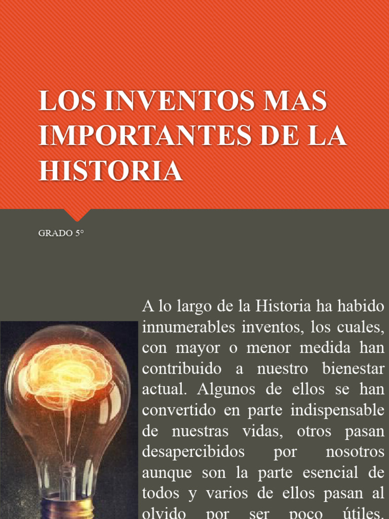 Inventos Clave en la Historia | PDF | Televisión | Teléfono