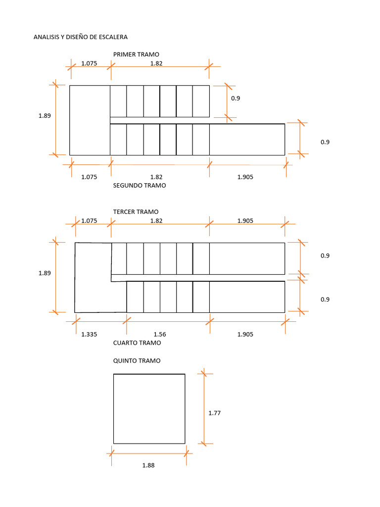 Analisis y Diseño de Escalera Con Acero Longitudinal | PDF | Ingeniería estructural | Ingeniería ...