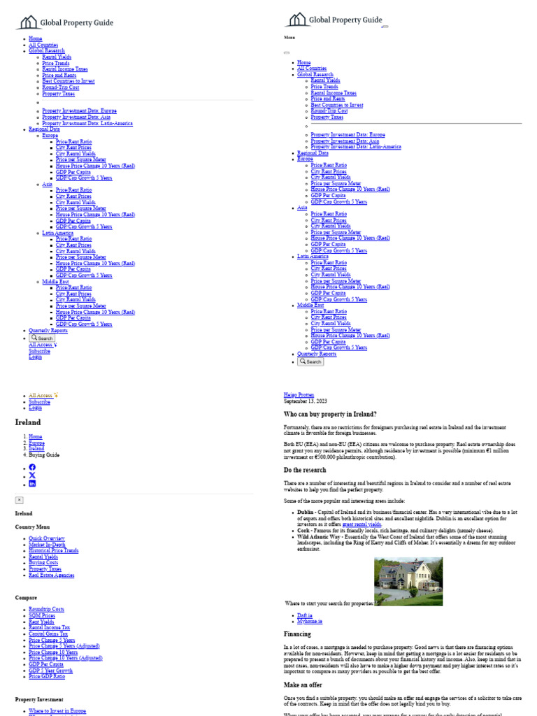 Complete Guide On How To Buy Real Estate in Ireland As A Foreigner ...