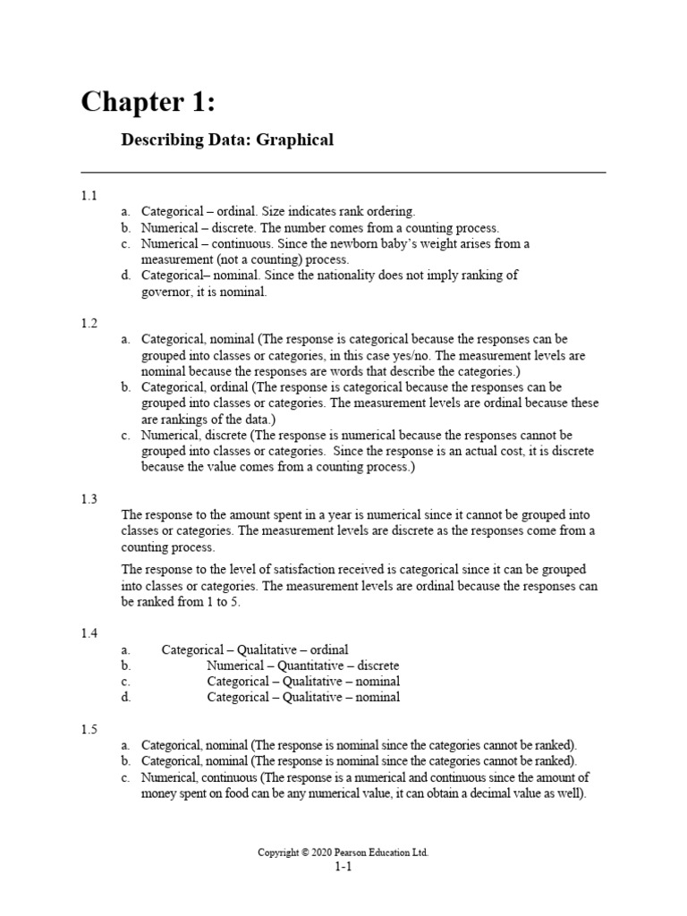 Nsbe9ege Ism Ch01 | Download Free PDF | Categorical Variable | Measurement