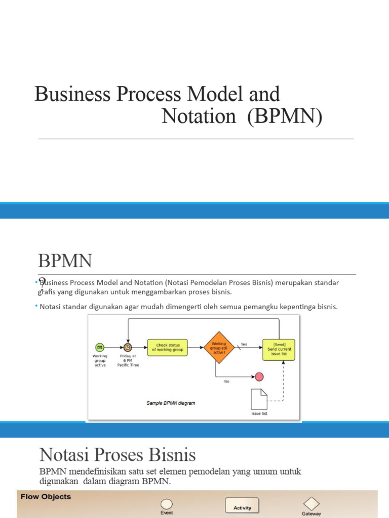 Pertemuan 5 (Business Process Model and Notation) | PDF