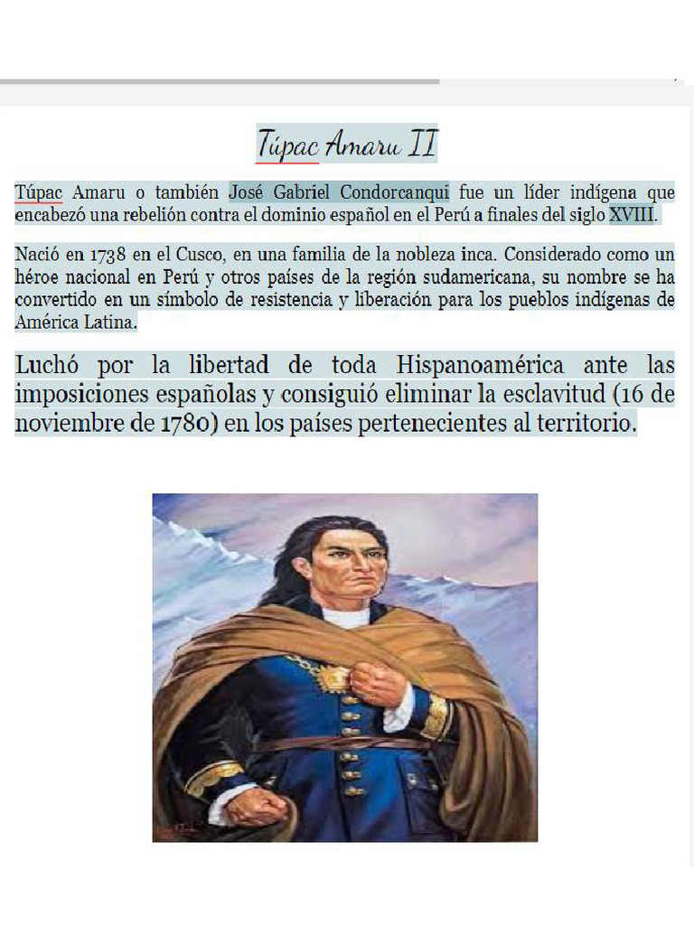Tupac Amaru | PDF