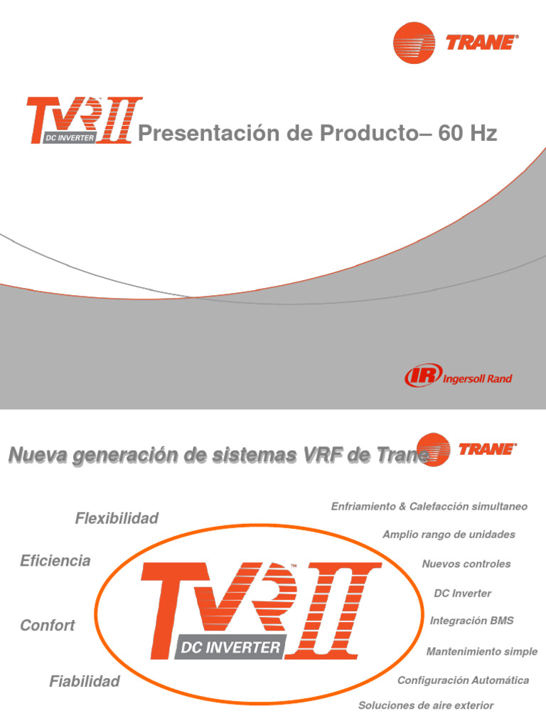Introducción a TVR II de Trane | PDF | Ventilación (Arquitectura ...