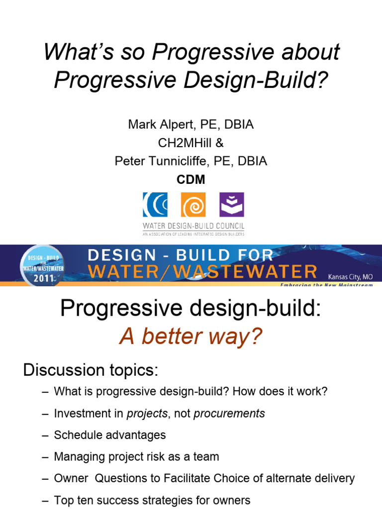 Understanding Progressive Design-Build | PDF | Request For Proposal ...