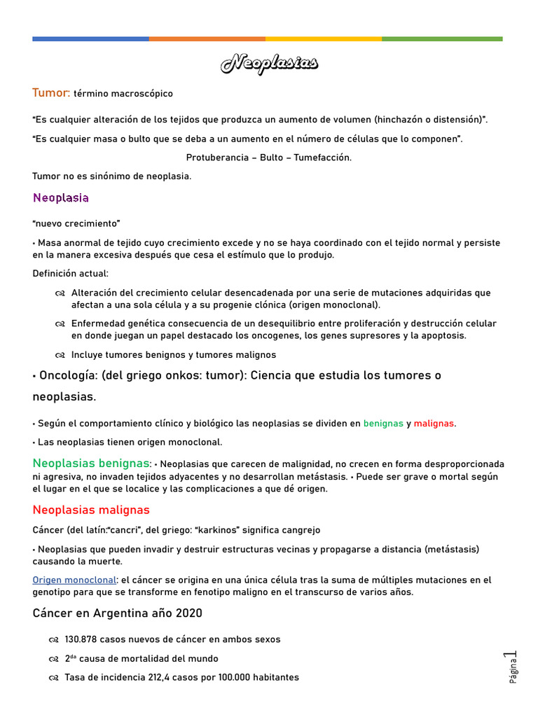Neoplasias UM | PDF | Neoplasias | Cáncer