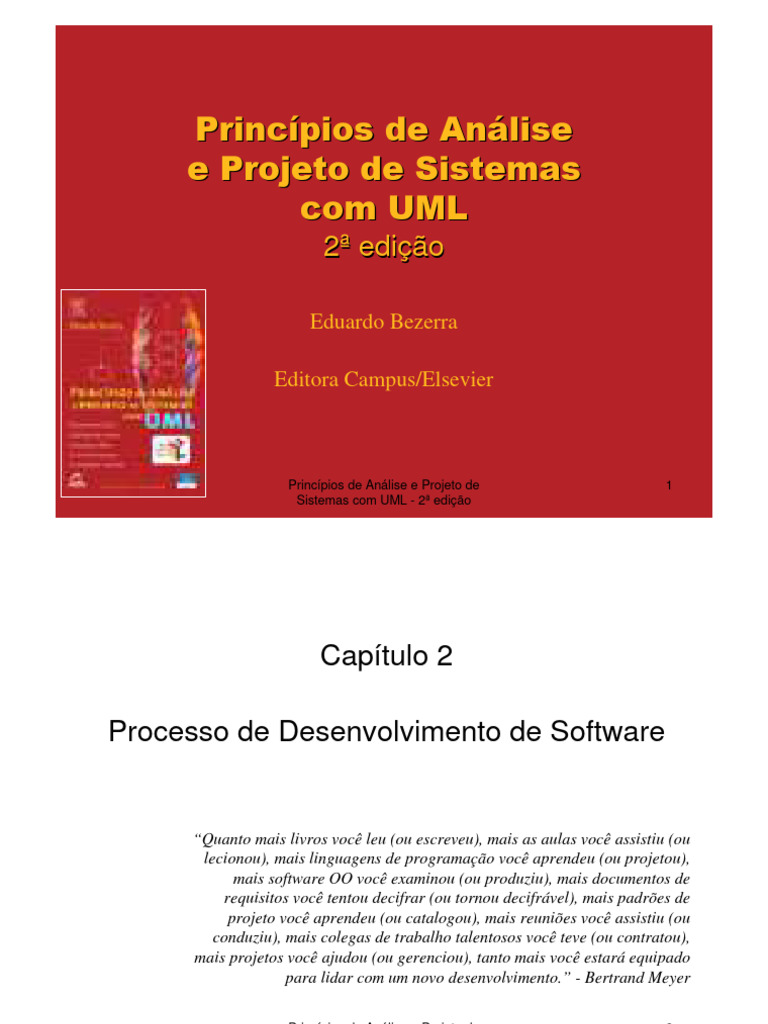 Principios de Analise e Projeto de Siste | PDF | Linguagem de modelagem unificada (UML ...
