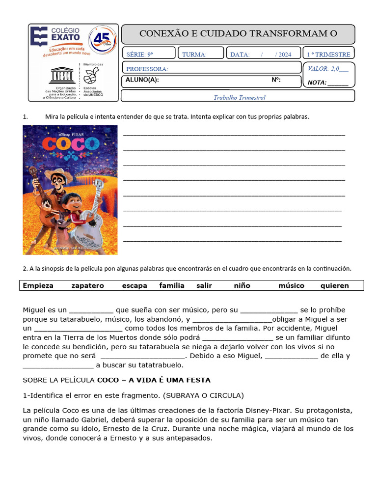 Filme Coco | PDF