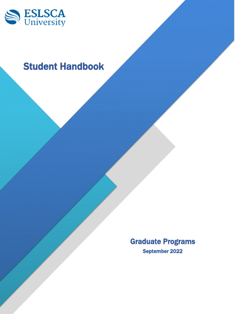 Students Handbook | PDF | Educational Assessment | Academic Dishonesty