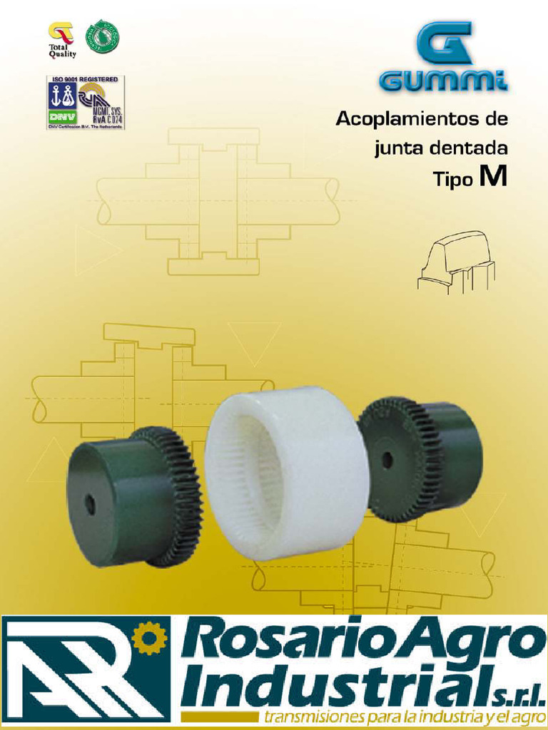 Cat - Acople Dentado Gummi M | PDF | Mecánica | Ingeniería mecánica