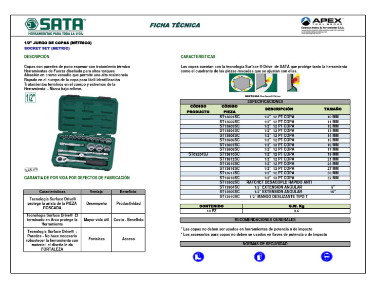 Ftec 115836 Ficha Tecnica 09204 | PDF