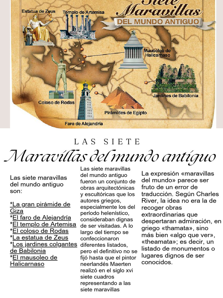 Revista Las Maravillas Del Mundo Antiguo | PDF | Antiguedad clasica