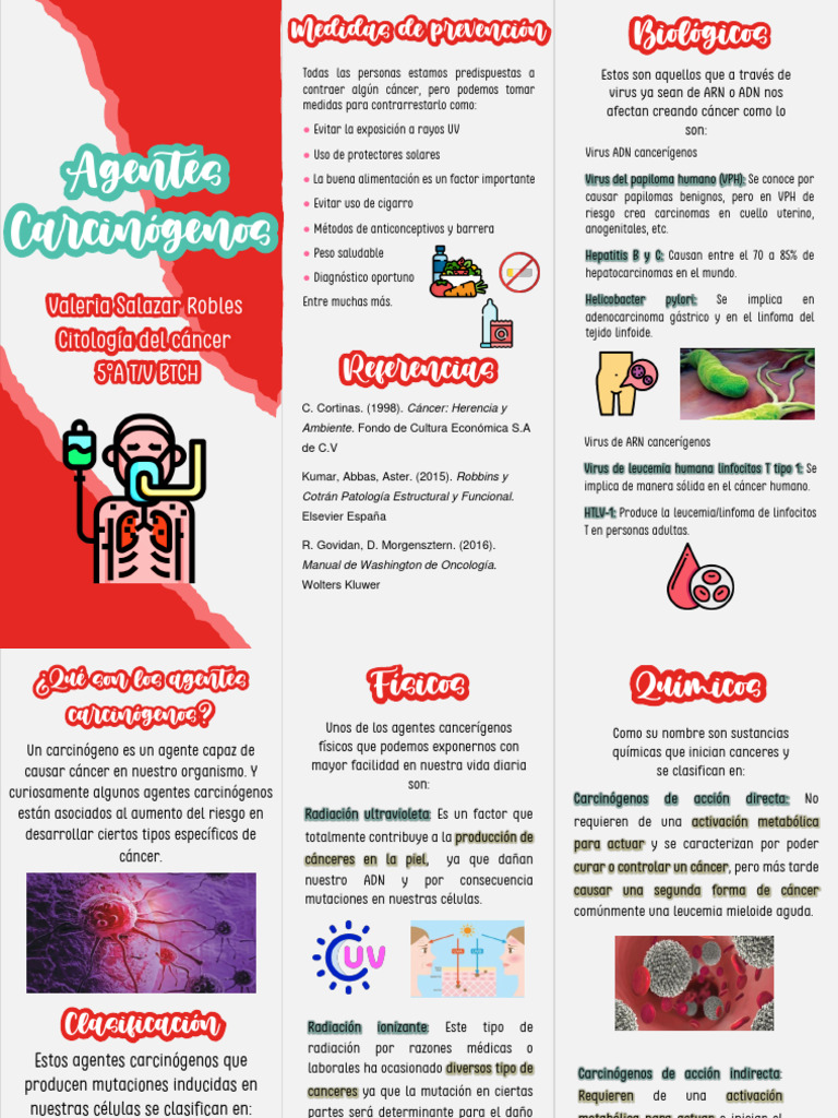 Triptico Cáncer | PDF | Cáncer | Carcinógeno