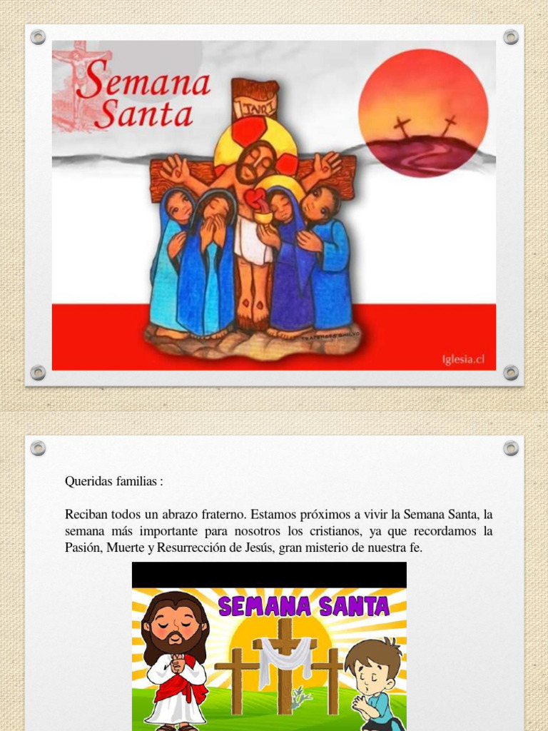 Presentacion Semana Santa | PDF | eucaristía | Pascua de Resurrección
