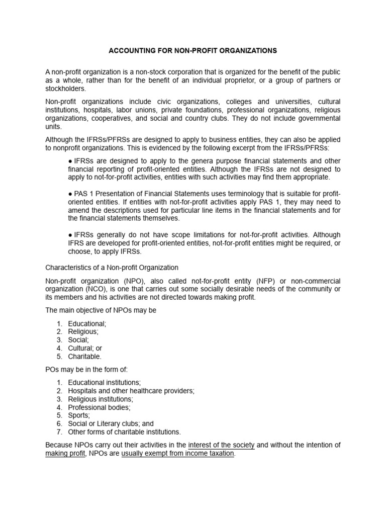 PDF Document | Download Free PDF | Nonprofit Organization | Fund Accounting