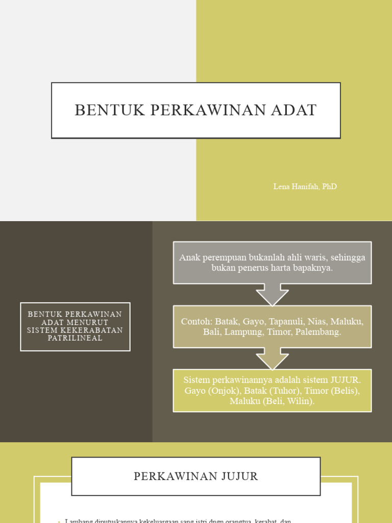 Bentuk Perkawinan Adat di Indonesia | PDF
