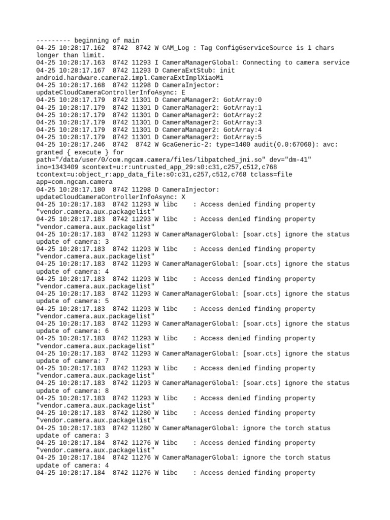 Log Cat 1714015697122 | PDF | Computer Architecture | Operating System Families
