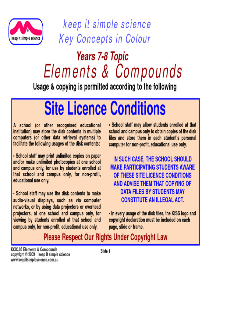 05 Elements KCi C | PDF | Chemical Compounds | Chemical Substances